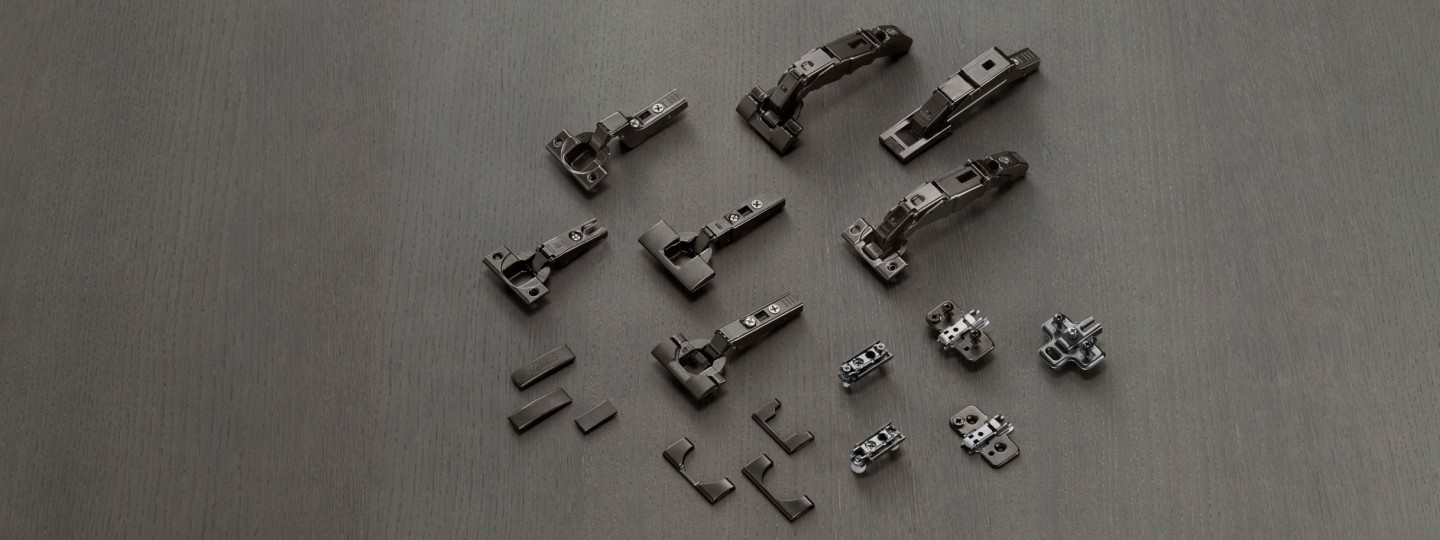 Engsel dari Blum dalam warna onyx black: tren terbaru | Blum