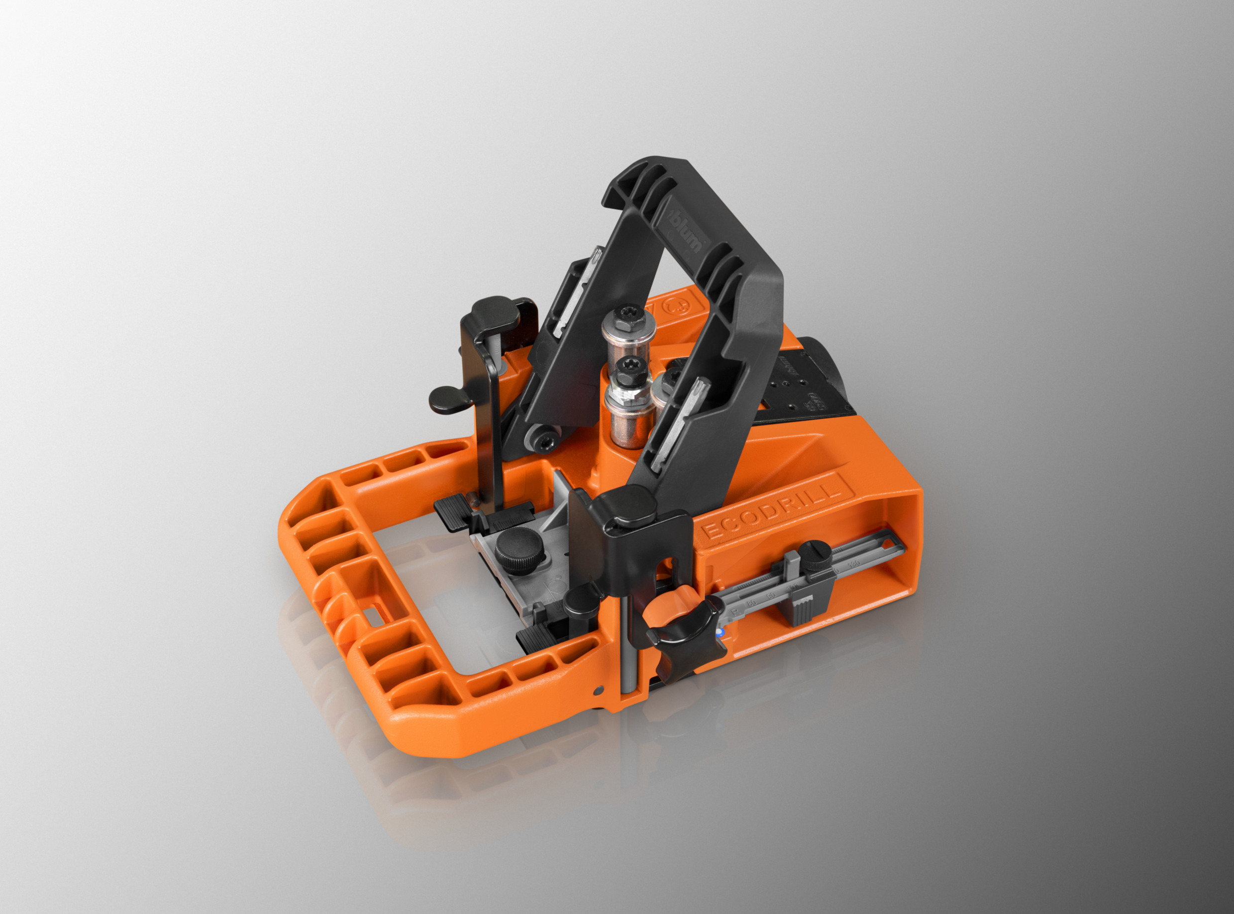 The new ECODRILL: practical assembly device for Blum hinges. | Blum