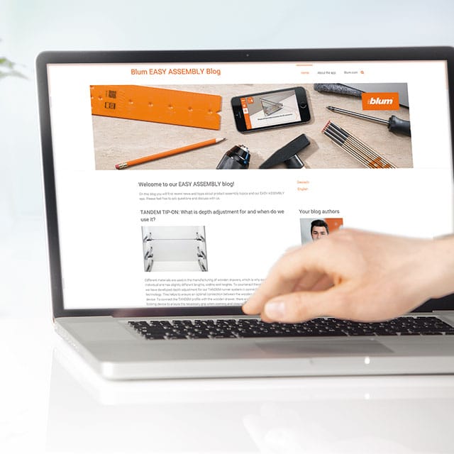 EASY ASSEMBLY app | Blum