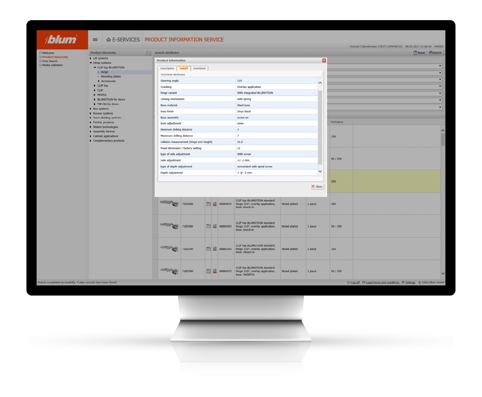 Product Database | Blum