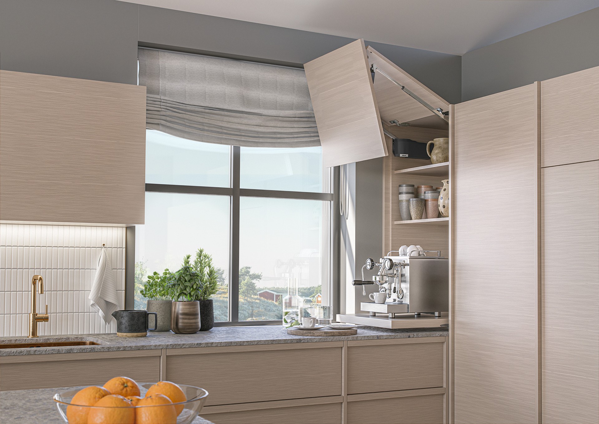 The compact design and integrated features of the AVENTOS top family are truly impressive | Blum