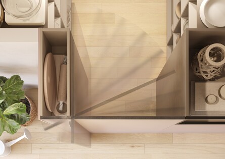 La porte de meuble comme passage | Blum